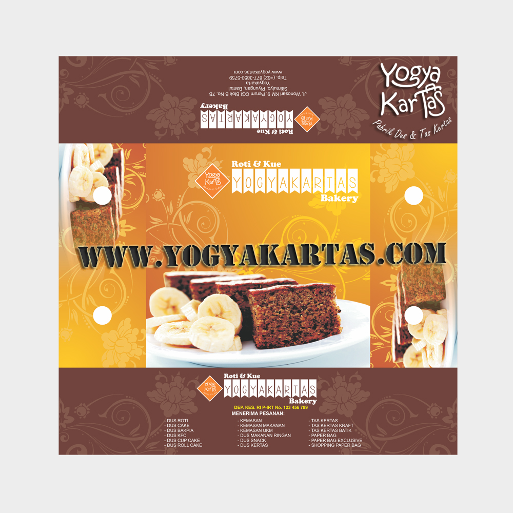 Dus Roti atau Dus Kue untuk segala kebutuhan kemasan makanan
